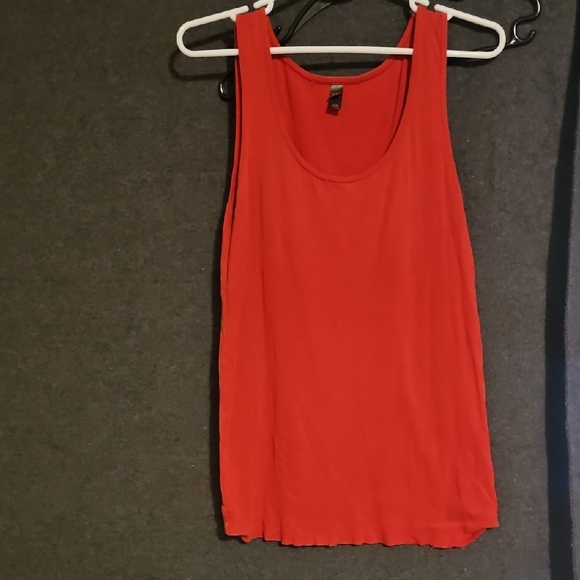 District | Tops | District Bold Red Tank Top | Poshmark